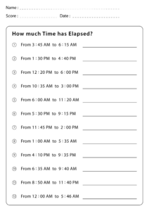 Elapsed Time Worksheets Lesson Plans Activities Guided Math Workshop ...
