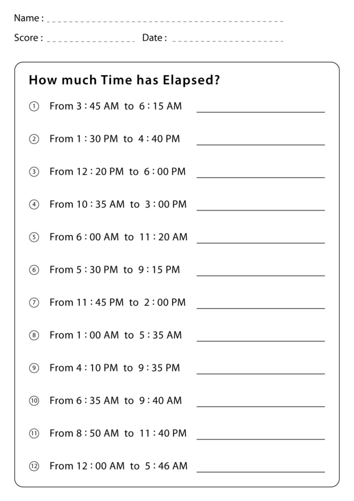 Elapsed Time Worksheets Lesson Plans Activities Guided Math Workshop ...