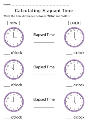 Elapsed Time Worksheets Lesson Plans Activities Guided Math Workshop ...
