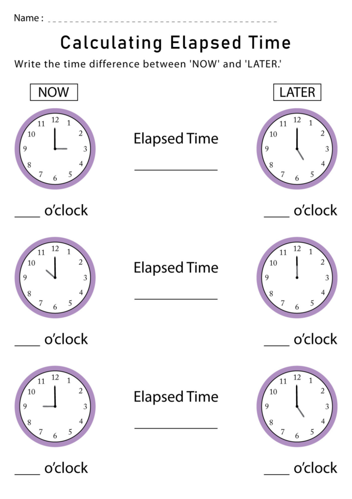 Elapsed Time Worksheets Lesson Plans Activities Guided Math Workshop ...