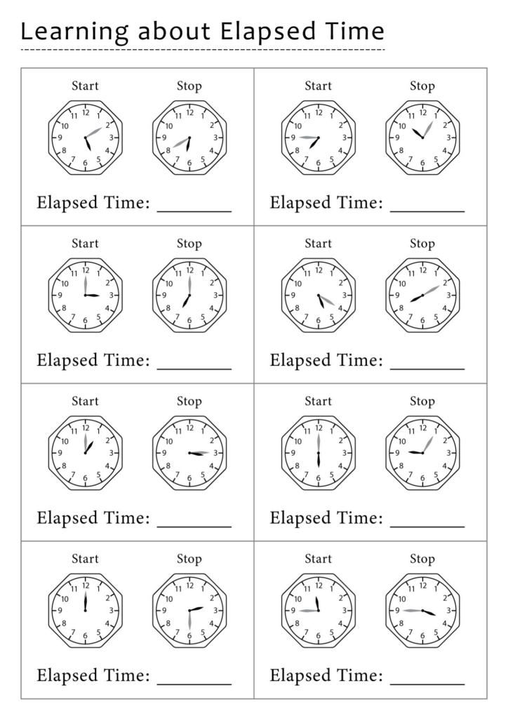 Elapsed Time Worksheets Lesson Plans Activities Guided Math Workshop ...