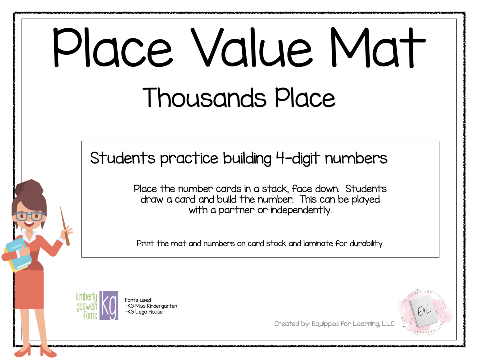 4-digit Place Value Mat | Made By Teachers