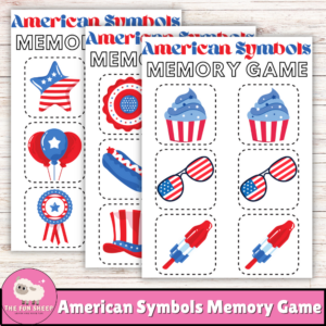 American Symbols Memory Game | Patriotic Craft Activity | Made By Teachers