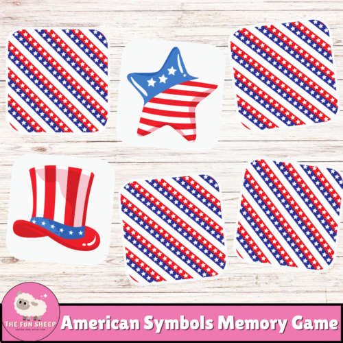 American Symbols Memory Game | Patriotic Craft Activity | Made By Teachers