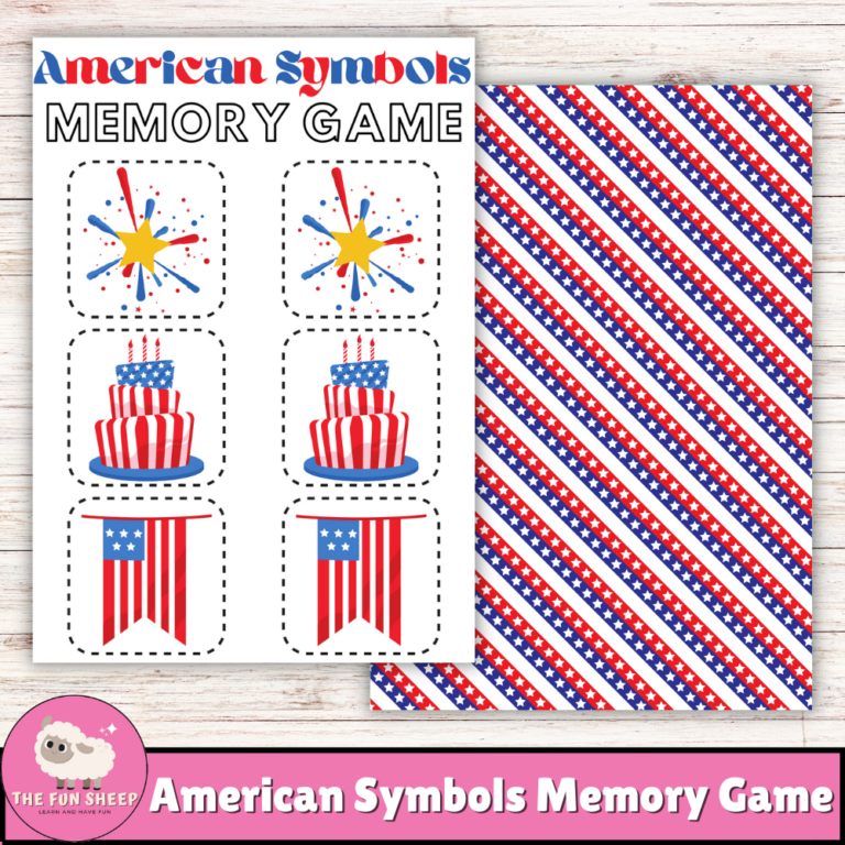 American Symbols Memory Game | Patriotic Craft Activity | Made By Teachers