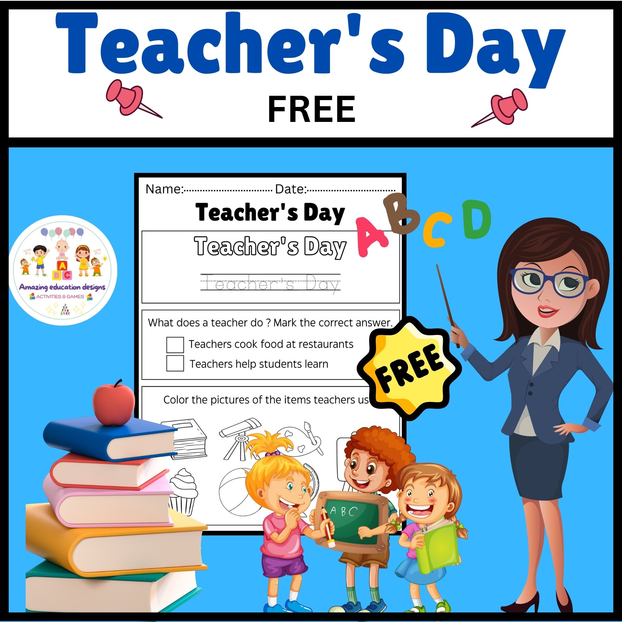 Teacher's Day Activity FREE | Made By Teachers