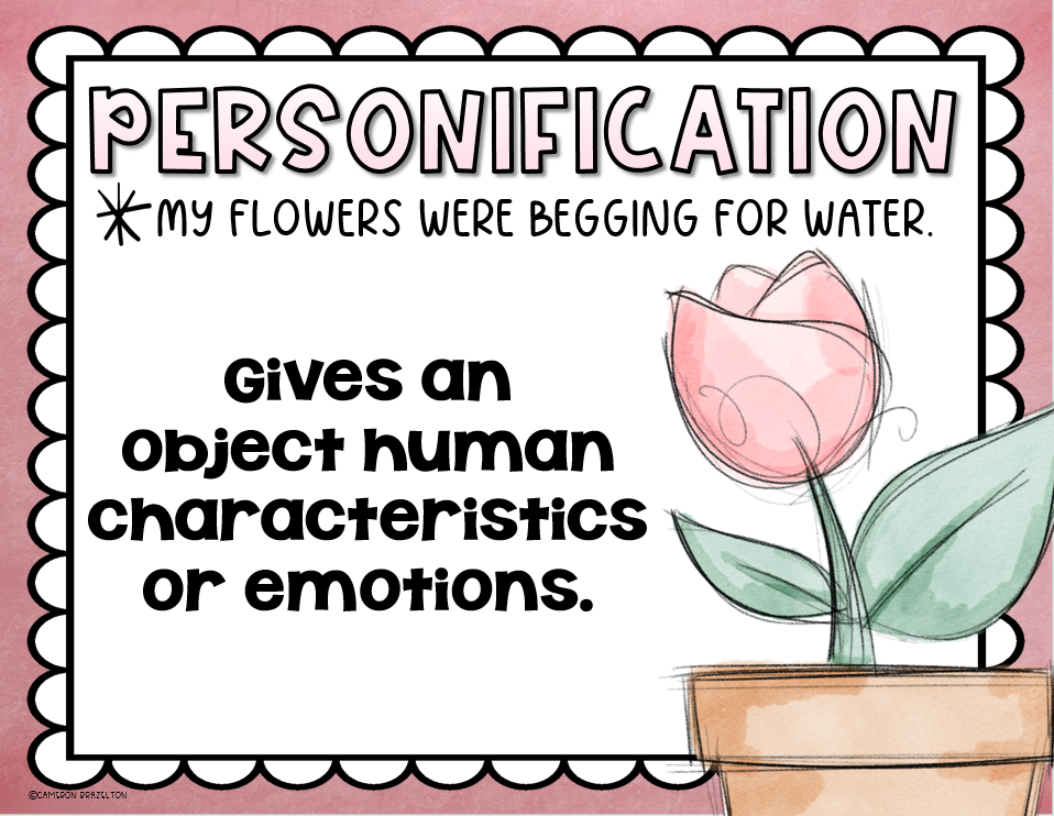 Figurative Language Posters Anchor Charts for Classroom Reading ...