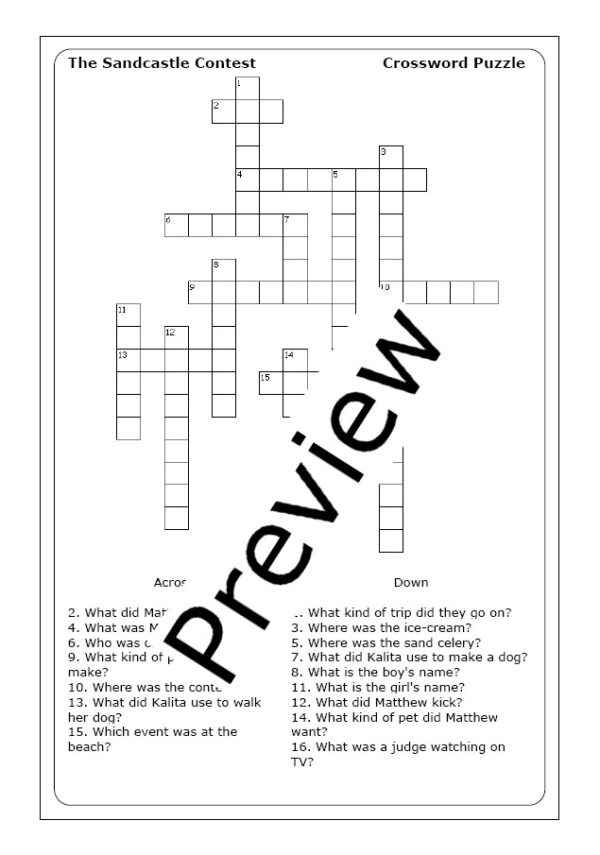 Robert Munsch "The Sandcastle Contest" worksheets | Made By Teachers