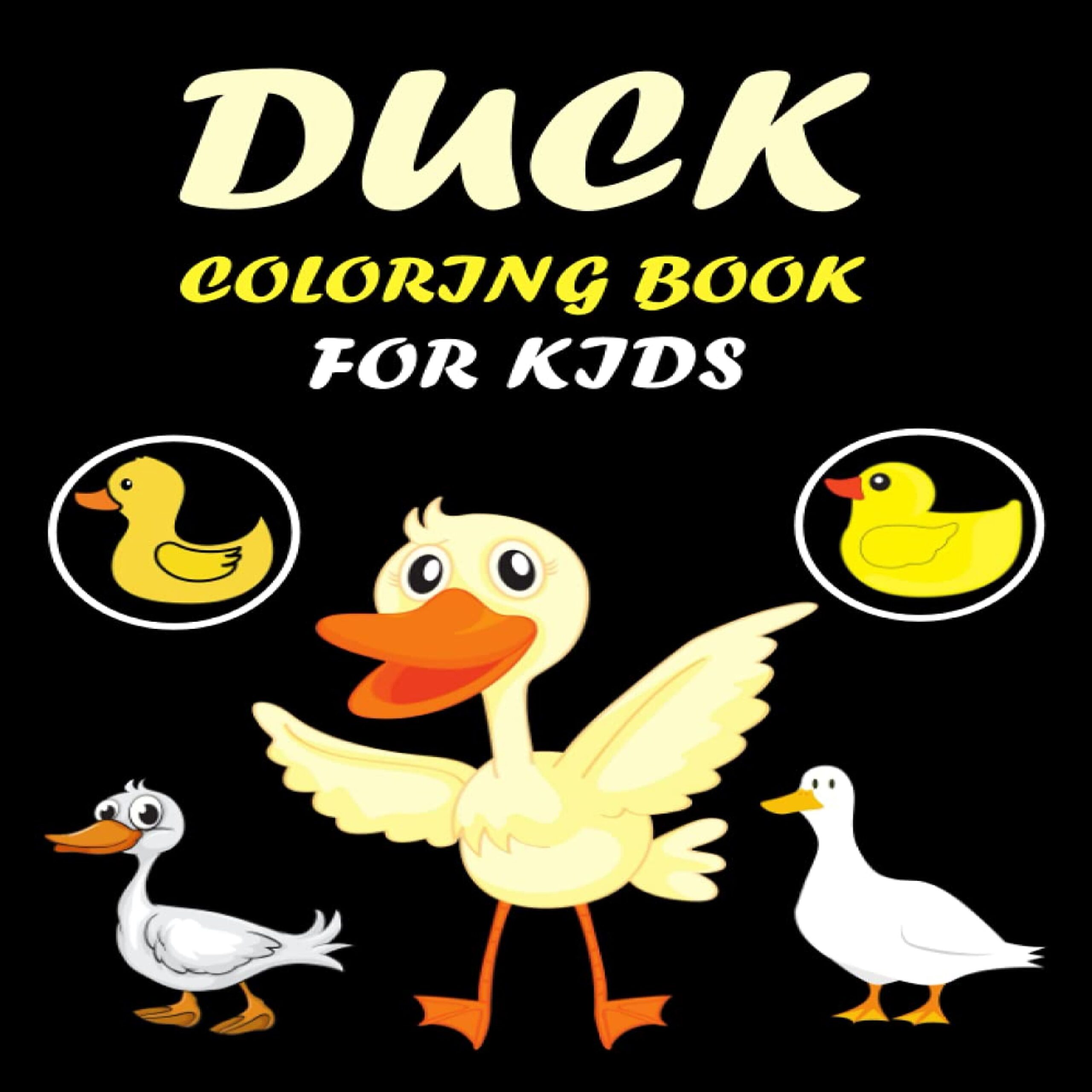 Duck Coloring Book : Easy and Fun Ducks Coloring Book for Kids | Made ...