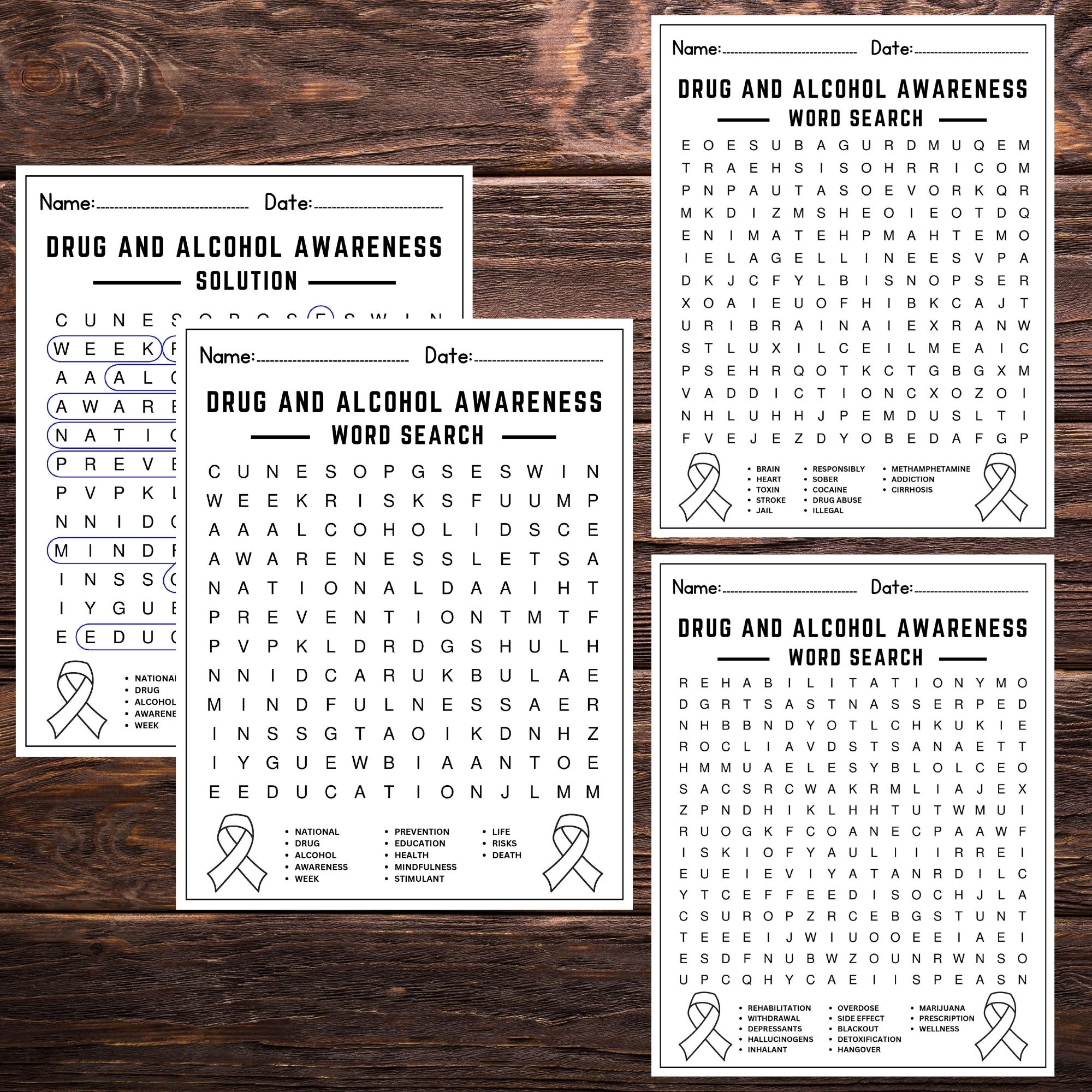 National Drug and Alcohol Awareness Week Activities | Made By Teachers