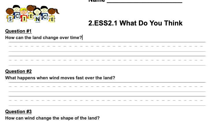 2nd Grade Erosion Prevention 2.ESS2.1 Activities | Made By Teachers