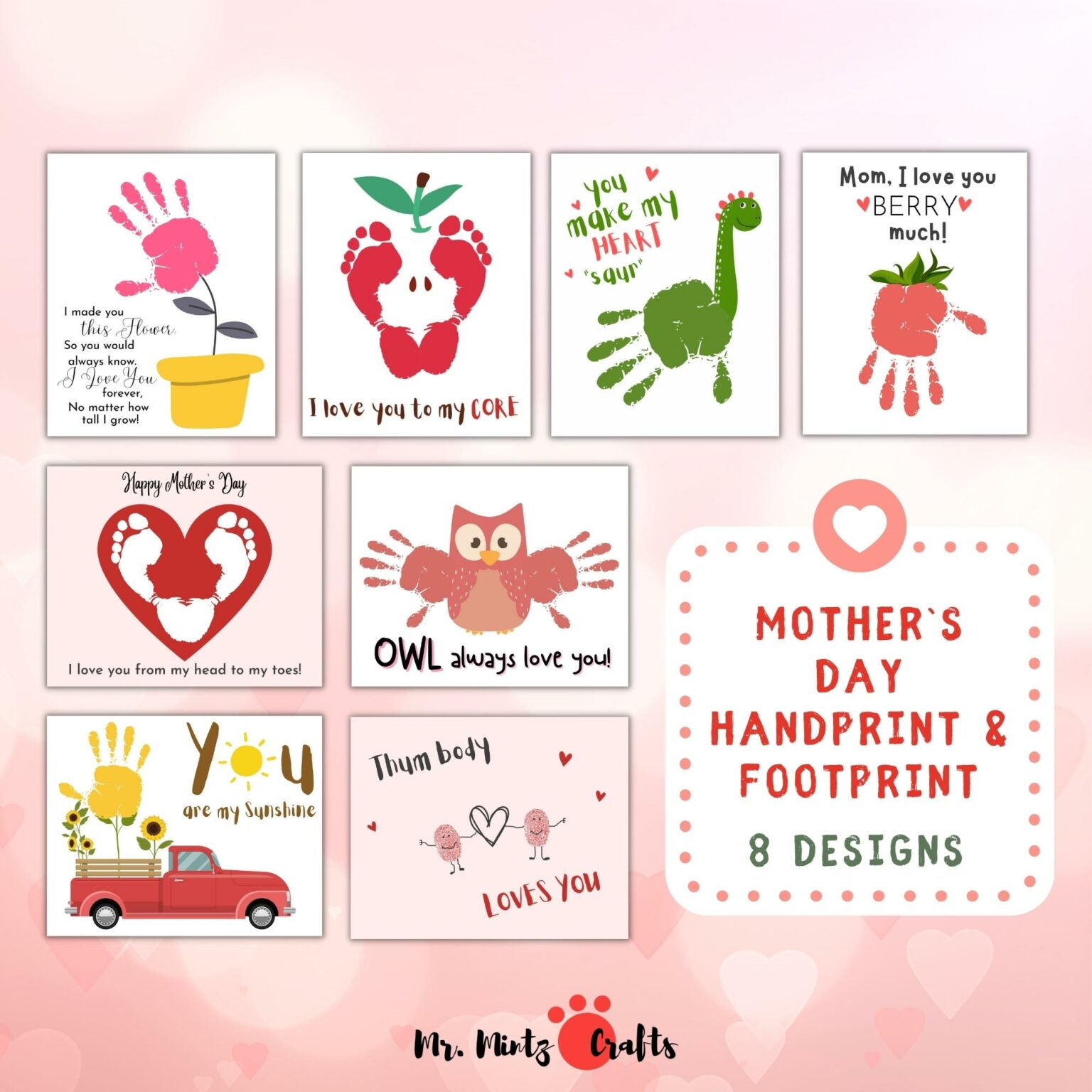 Mother's Day Handprint Art | Mothers Day Handprint Flower Craft ...