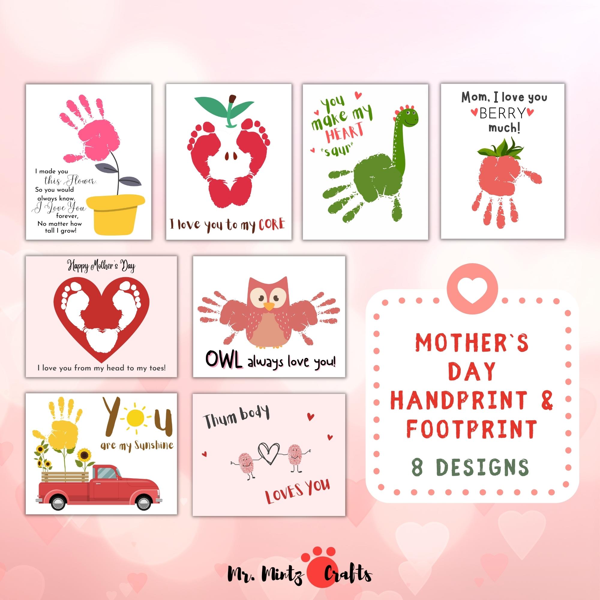 Mother's Day Handprint Art | Mothers Day Handprint Flower Craft ...