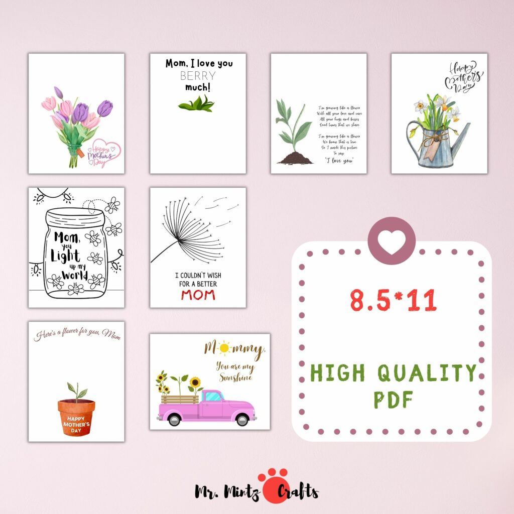 Mother's Day Handprint Fingerprint Craft | Mother's Day Handprint ...