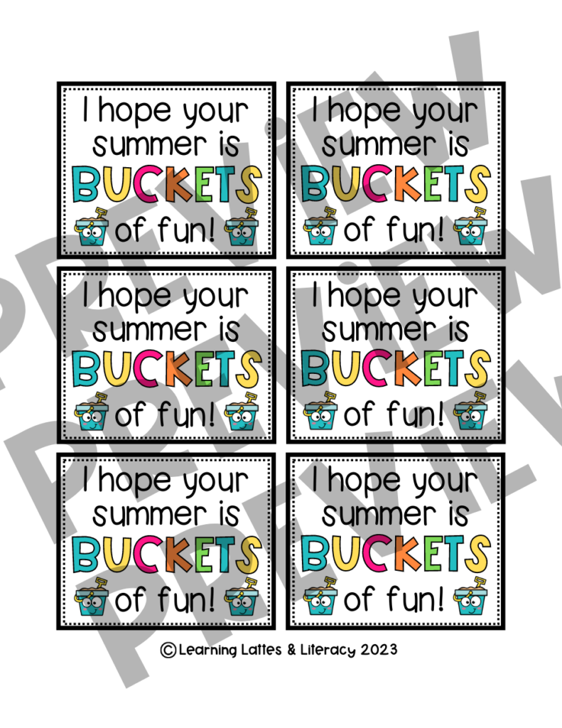 Summer Gift Tags For Students Mega Bundle End of School Year Candy ...