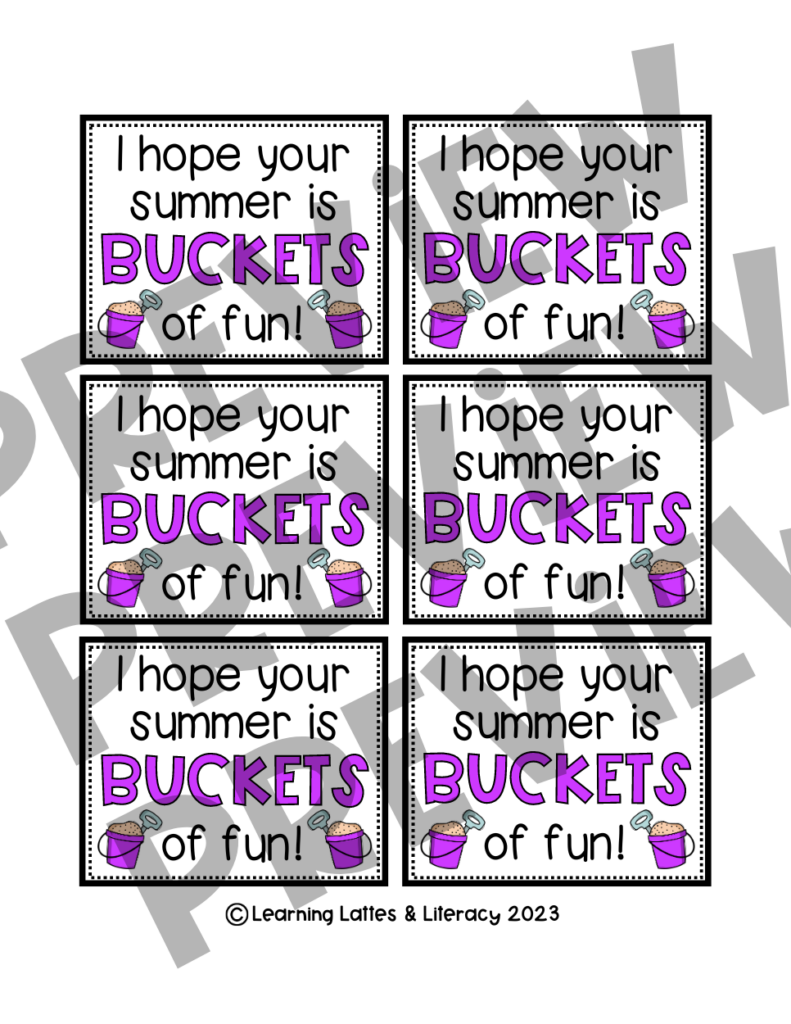 Summer Gift Tags For Students Mega Bundle End of School Year Candy ...