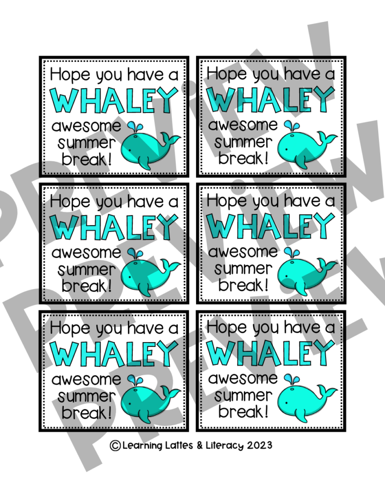 Summer Gift Tags For Students Mega Bundle End of School Year Candy ...