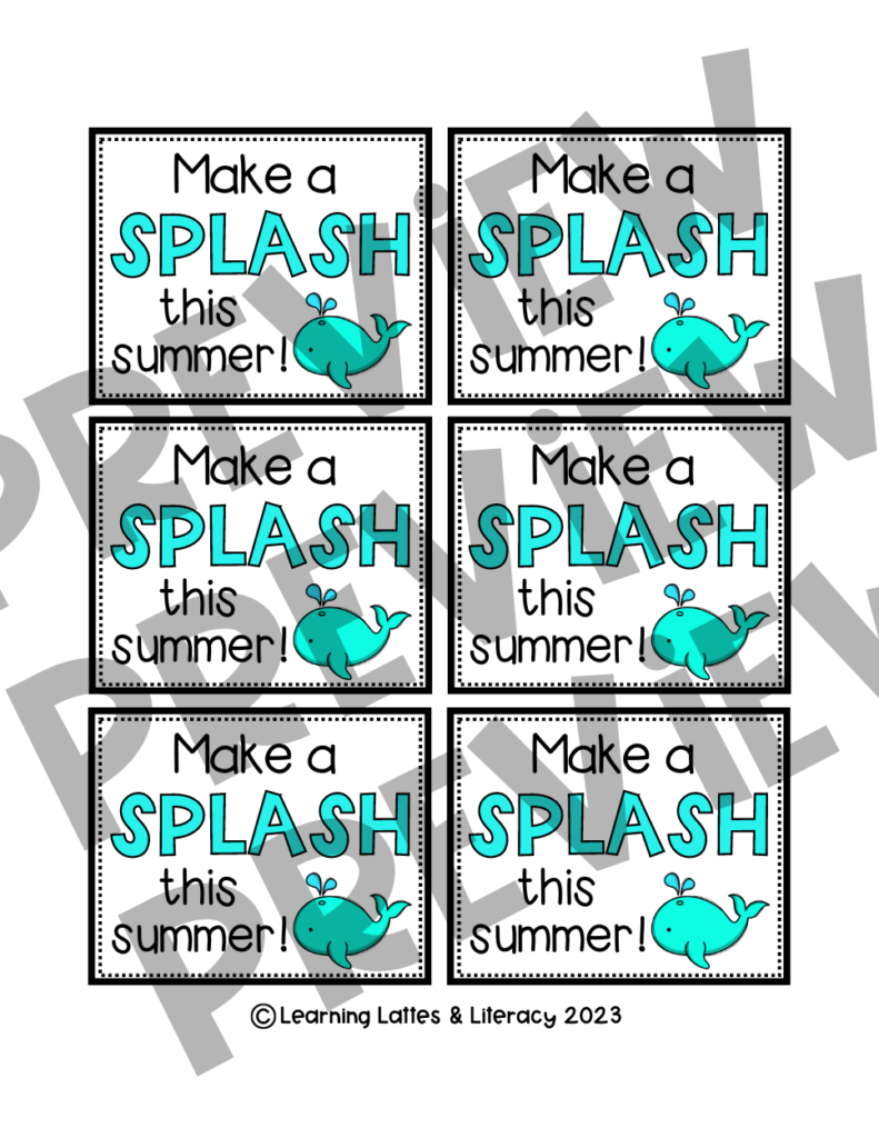 Summer Gift Tags For Students Mega Bundle End of School Year Candy ...