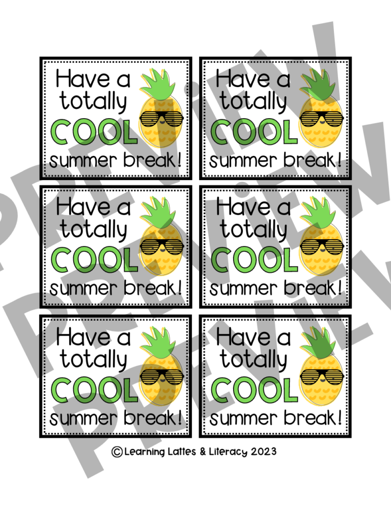 Summer Gift Tags For Students Mega Bundle End of School Year Candy ...