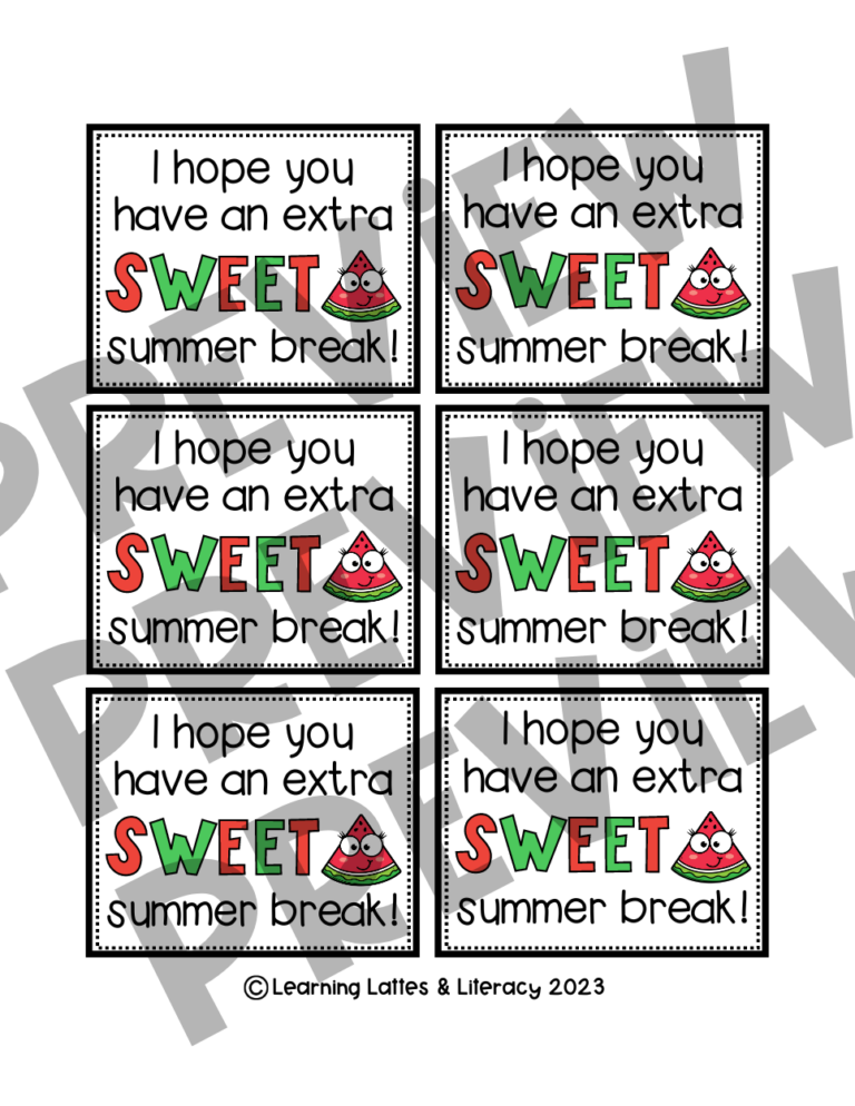 Summer Gift Tags For Students Mega Bundle End of School Year Candy ...