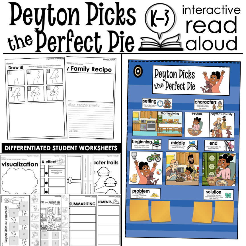 Peyton Picks the Perfect Pie Thanksgiving Read Aloud | Book Companion ...