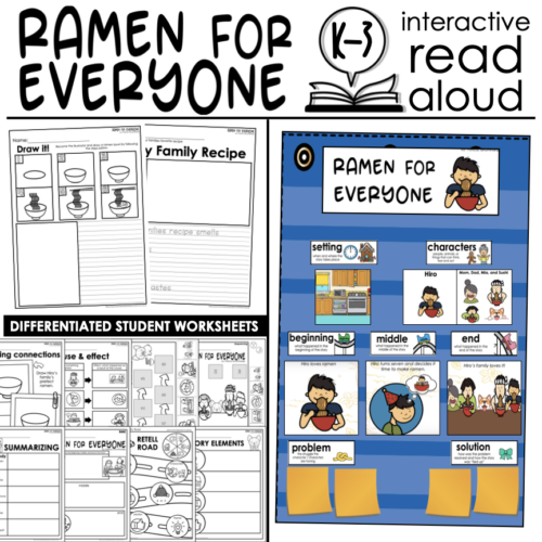 Ramen For Everyone Interactive Read Aloud Reading Comprehension + Craft ...