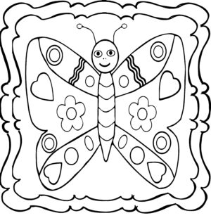 Butterfly Coloring Book : Easy and Fun Butterflies Coloring Book for ...