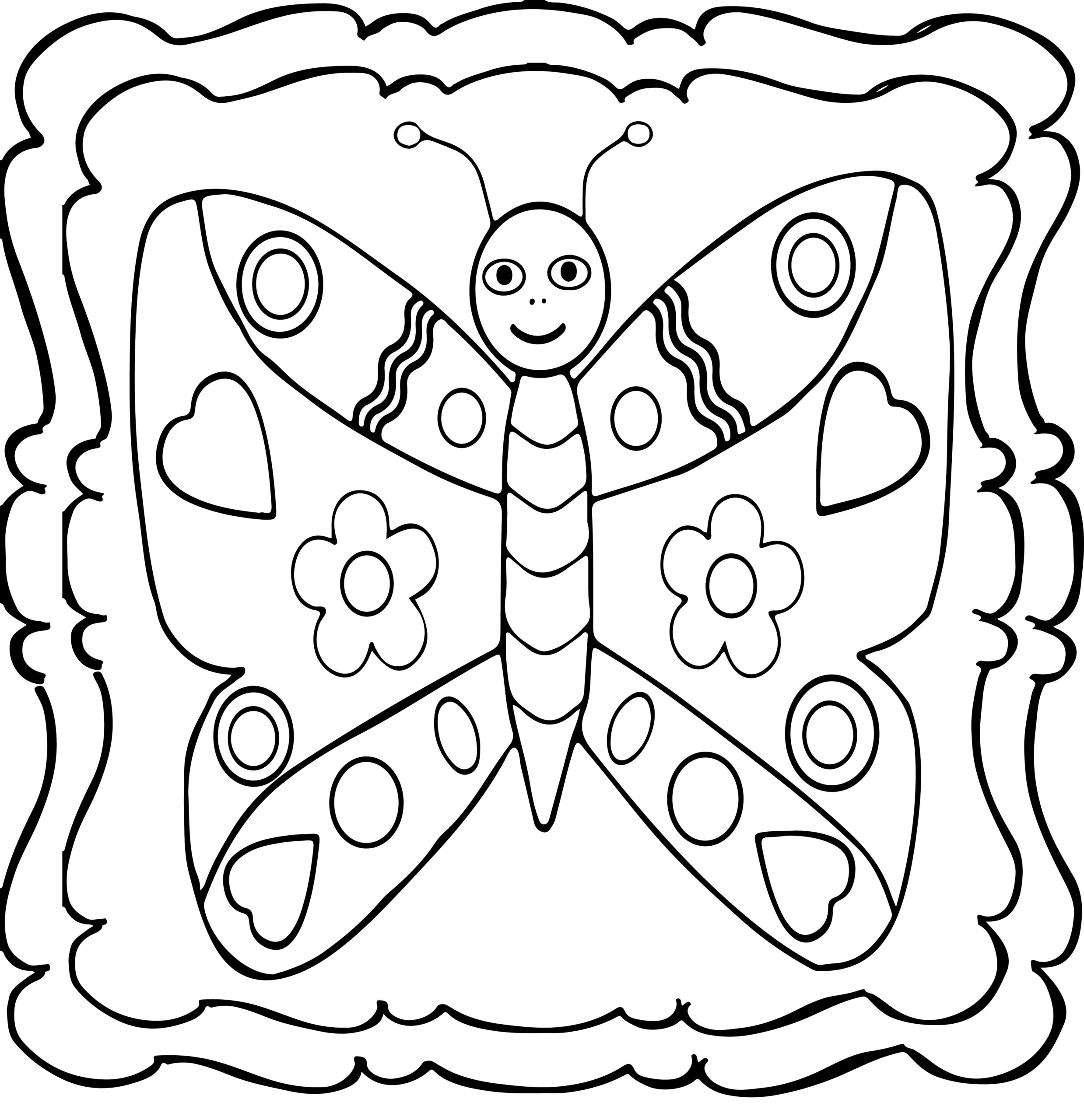 Butterfly Coloring Book : Easy and Fun Butterflies Coloring Book for ...