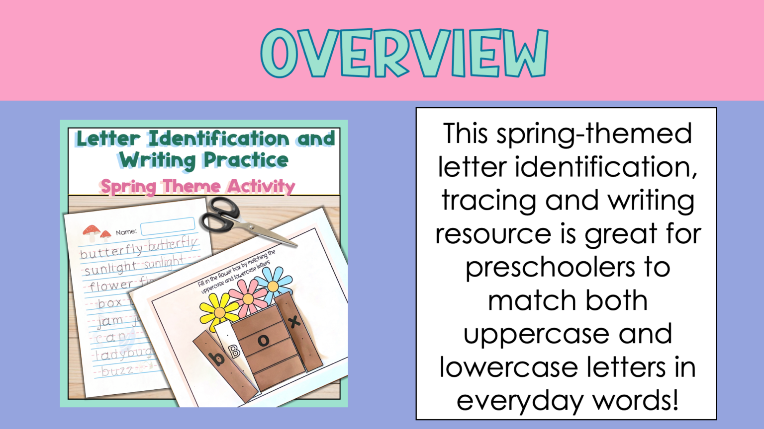 Spring Letter Recognition and Alphabet Tracing Activity | Made By Teachers