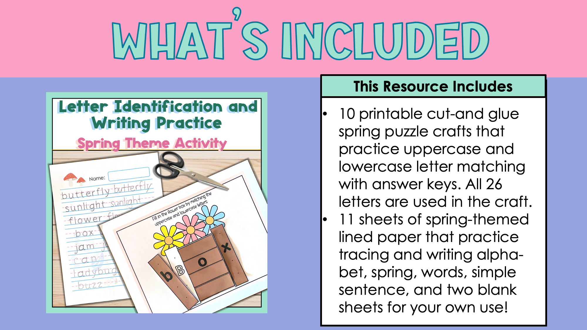 Spring Letter Recognition and Alphabet Tracing Activity | Made By Teachers