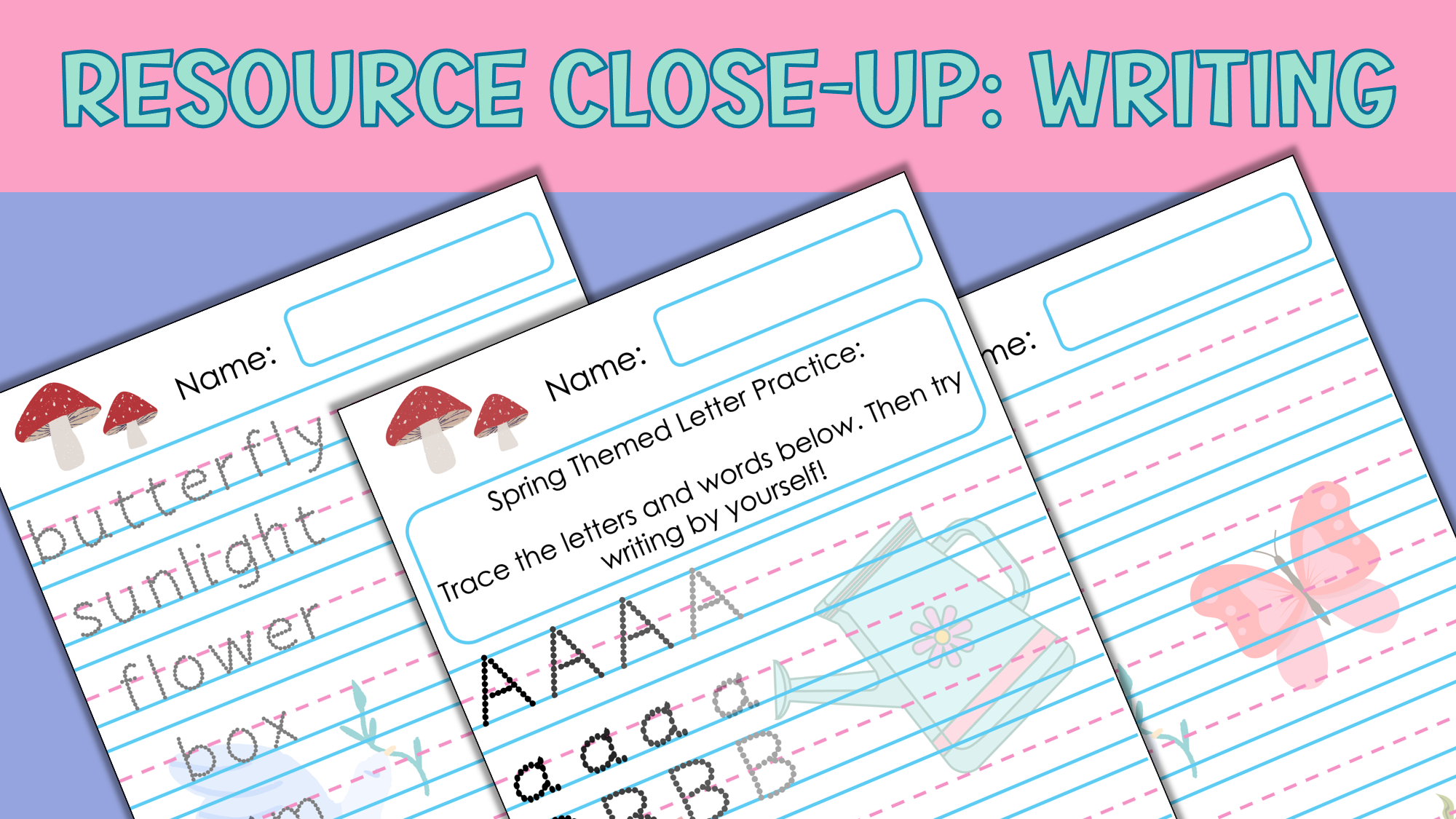 Spring Letter Recognition and Alphabet Tracing Activity | Made By Teachers