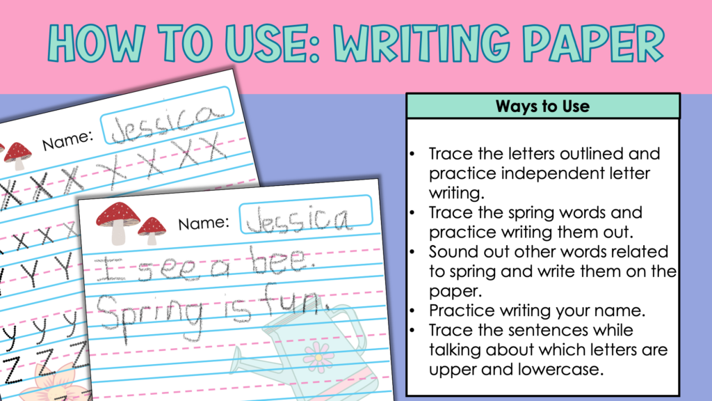 Spring Letter Recognition and Alphabet Tracing Activity | Made By Teachers