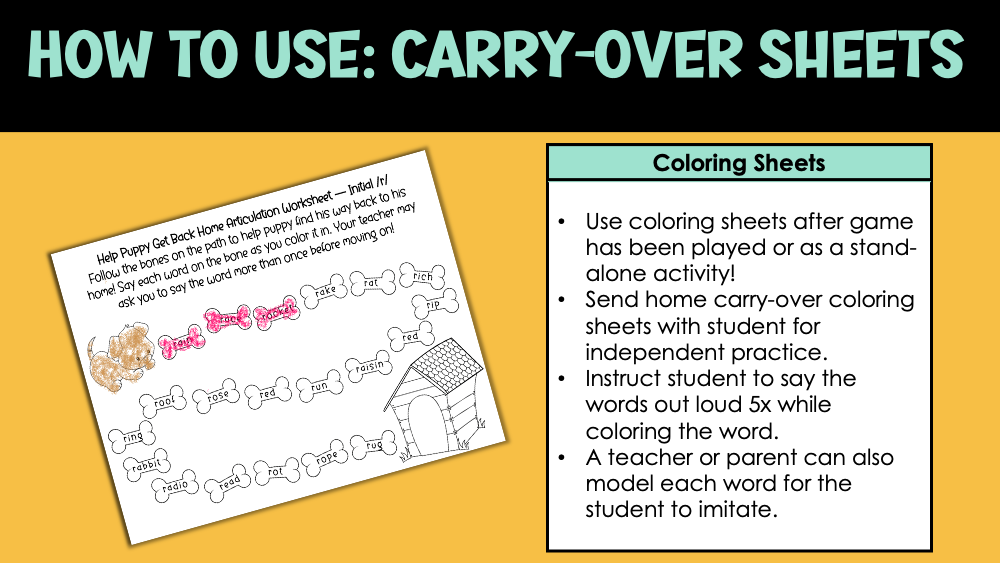 R Articulation Activities Spinner Game and Carryover - R Sound ...