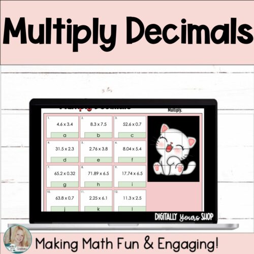 Multiply Decimals Digital Self-Checking Activity | Made By Teachers