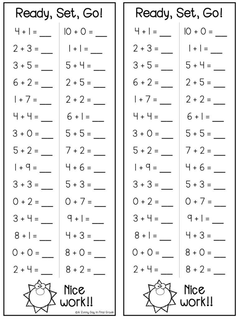 Summer Addition Practice | Made By Teachers