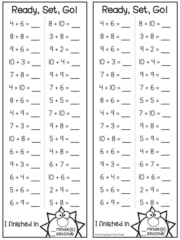 Summer Addition Practice | Made By Teachers