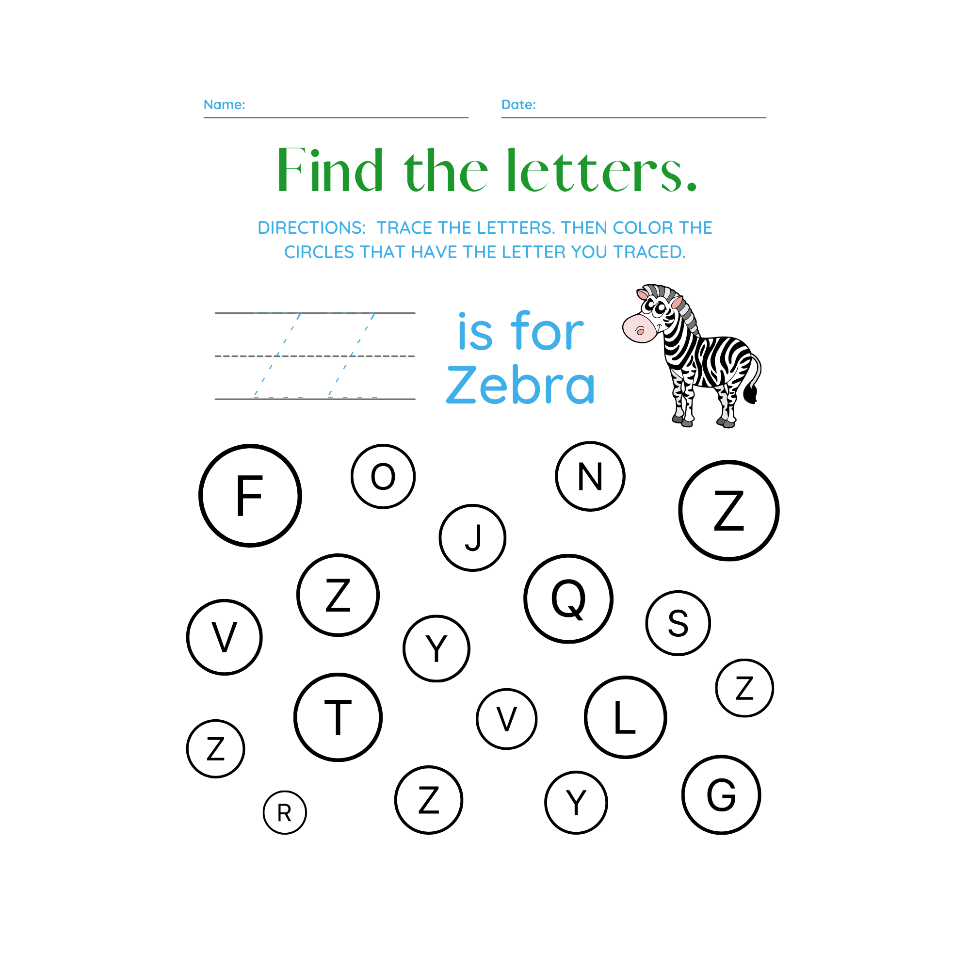 Let's Find Letters | Made By Teachers