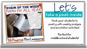 Poem of the Week: One Year of Poetry Analysis Worksheets with Answers ...