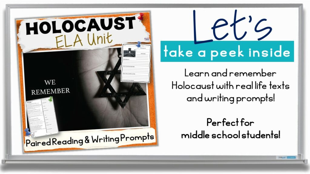 Holocaust Unit - Paired Reading for Night, Prisoner B-3087, Diary of ...