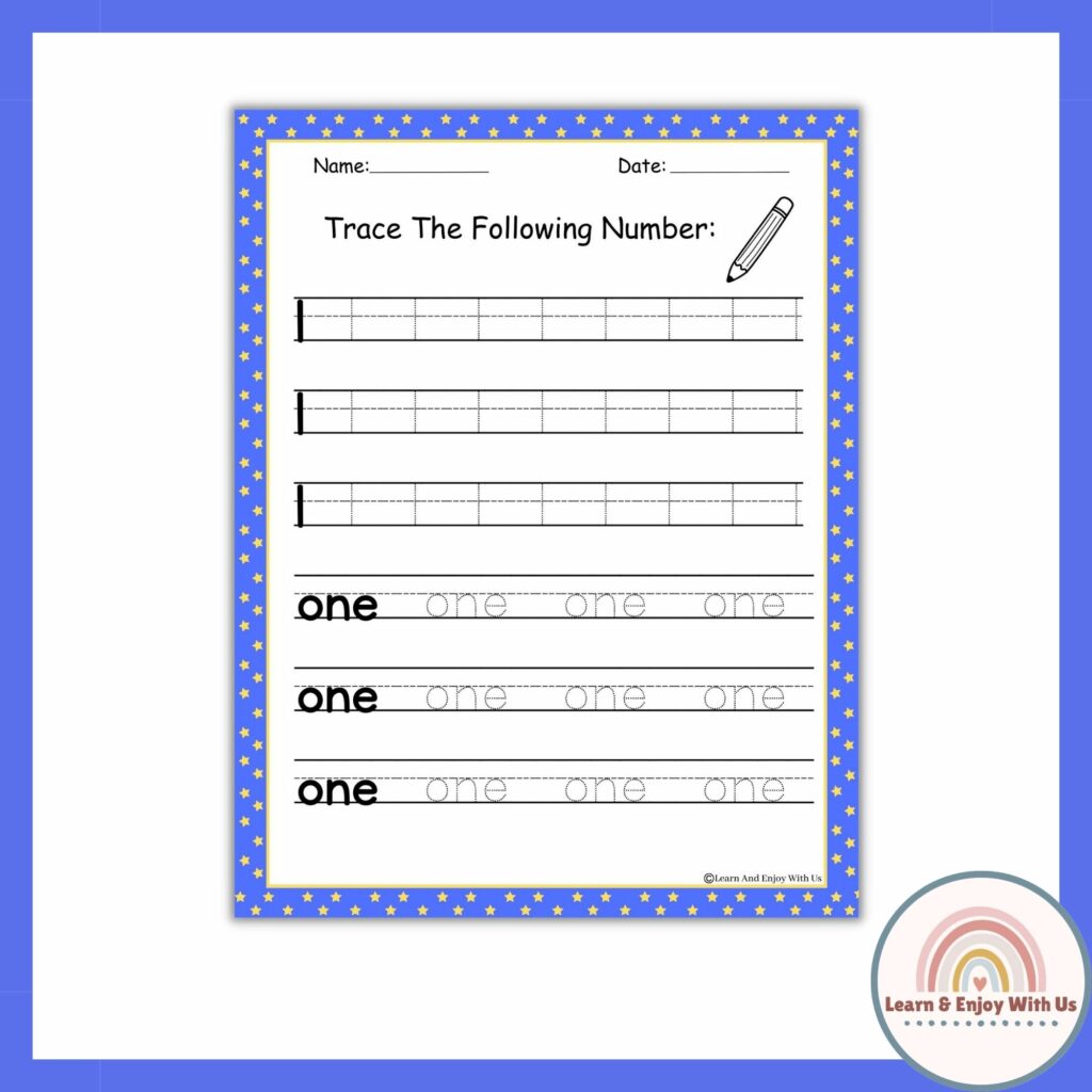 Multiple Math Activities About Number One For Kindergarten And 1st ...