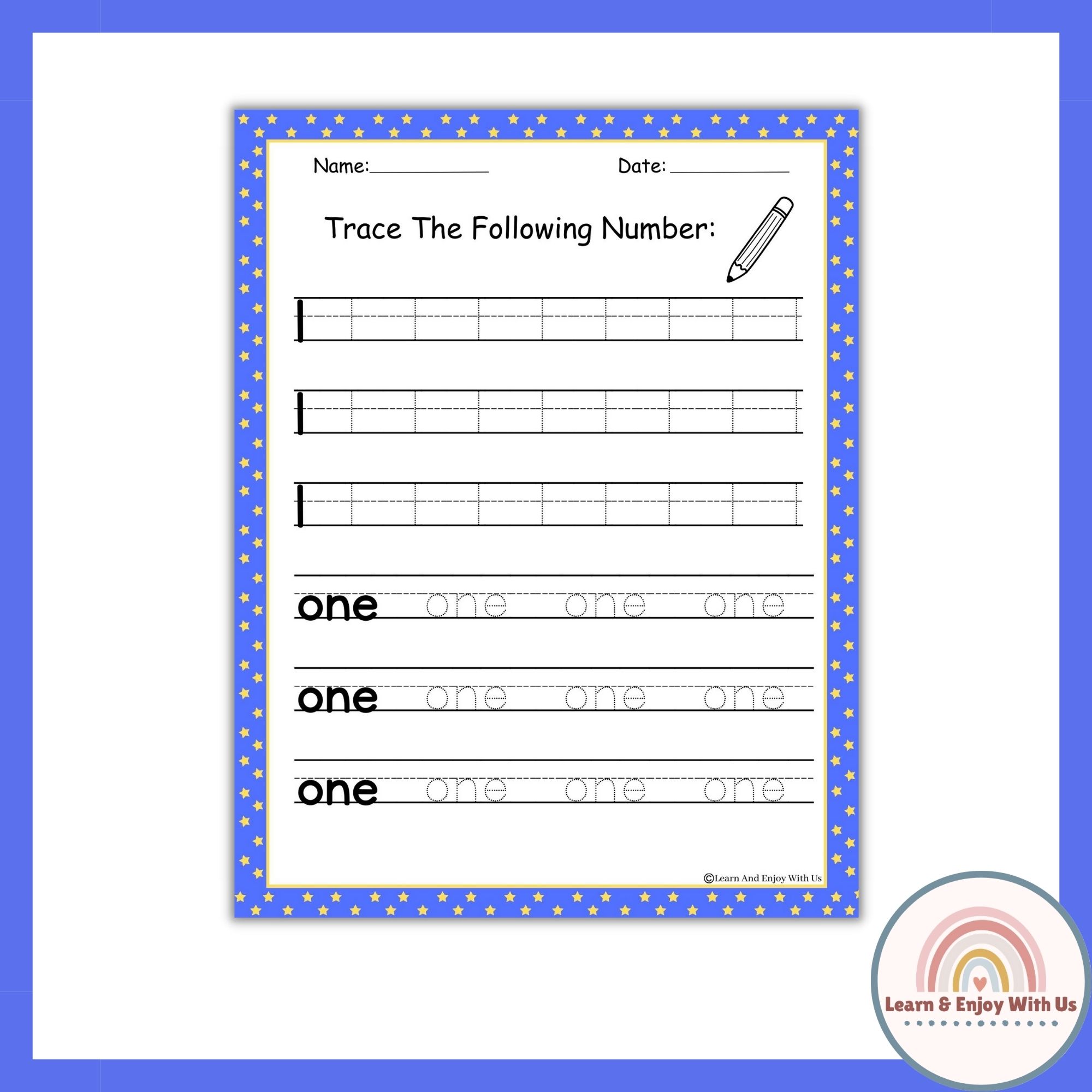 Multiple Math Activities About Number One For Kindergarten And 1st ...
