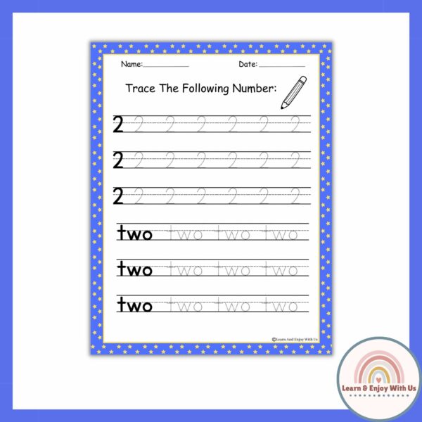 Multiple Math Activities About Number Two For Kindergarten And 1st ...