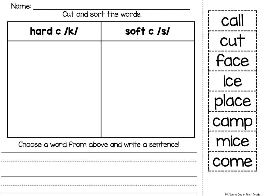 Hard and Soft C and G Printables, Center & Games | Made By Teachers