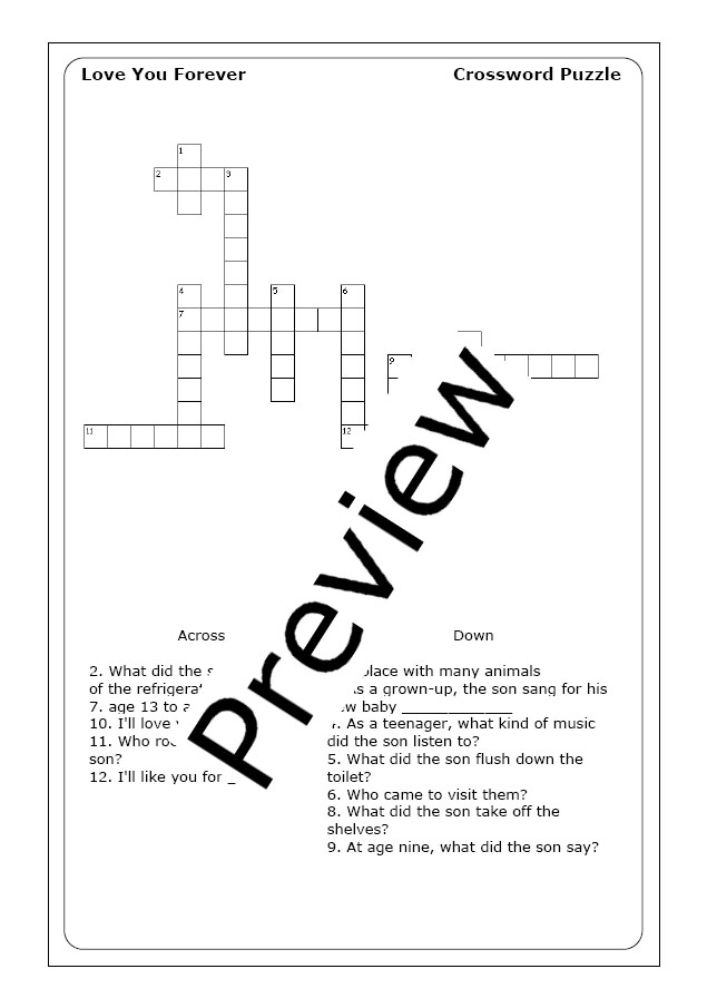 Robert Munsch "Love You Forever" worksheets | Made By Teachers