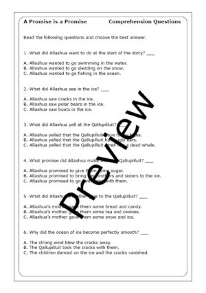 Robert Munsch "A Promise is a Promise" worksheets | Made By Teachers