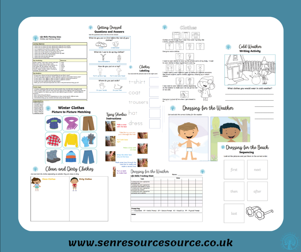 Functional Life Skills - Clothes and Getting Dressed | Made By Teachers