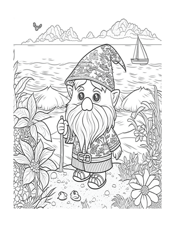 Get Creative with Summer Gnome Coloring Pages! | Made By Teachers