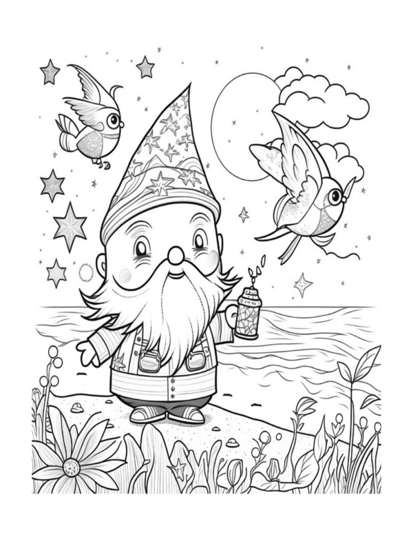 Get Creative with Summer Gnome Coloring Pages! | Made By Teachers