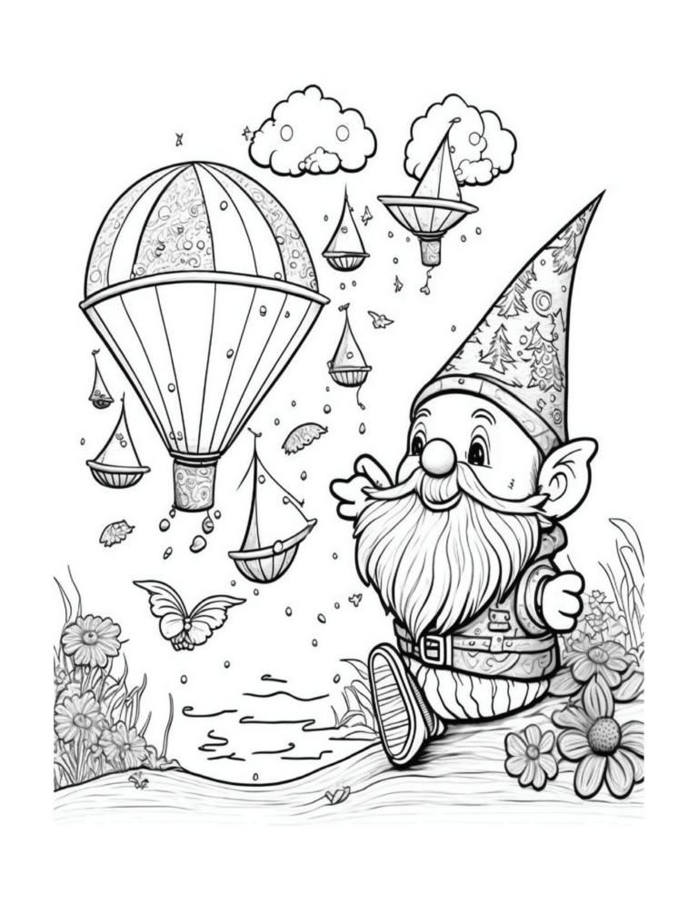 Get Creative with Summer Gnome Coloring Pages! | Made By Teachers