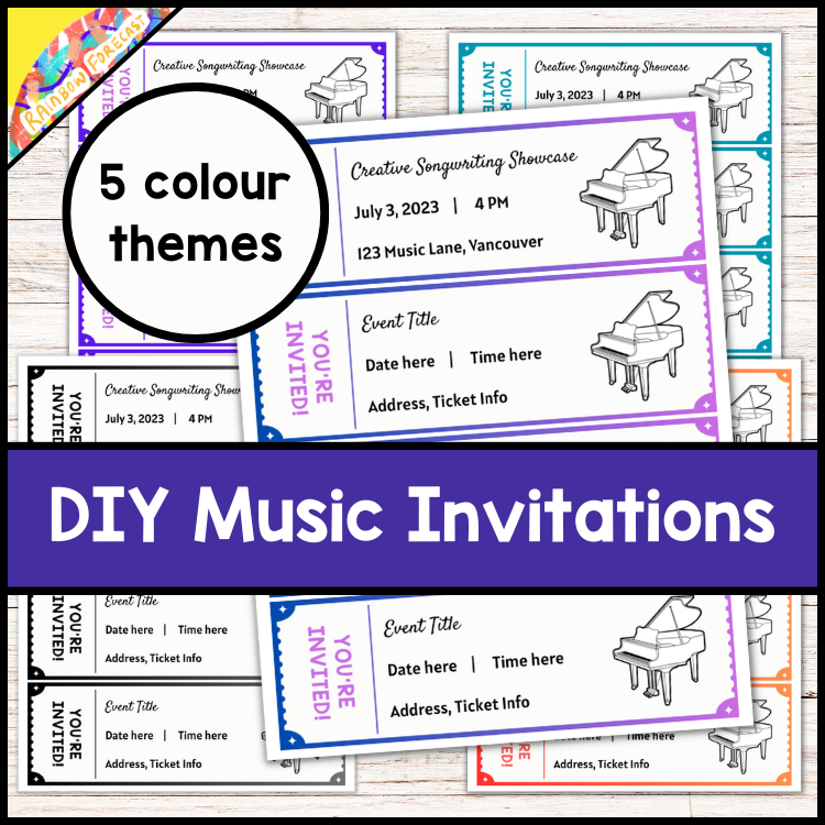 DIY Recital Prep Editable Music Concert Recital Programme Printable PDF ...